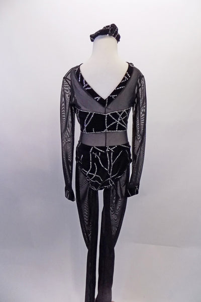 Some Call It Magic, Sheer black unitard, with velvet bust and panty – Once More From The Top