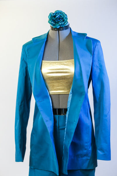 Tip Tap Tiffany Suit, Lined Turquiose Pantsuit, Tap Costume, For Sale ...